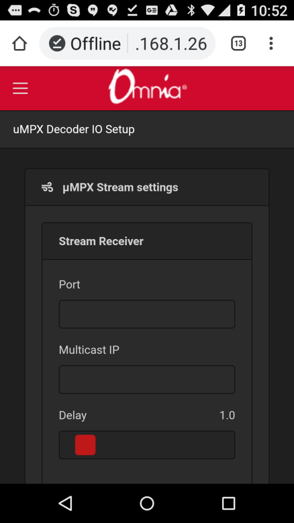 OMNIA MPX NODE MPX Signal over IP - コンポジット専用コーデック
